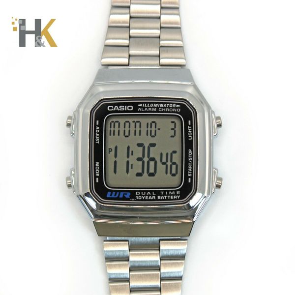 CASIO A178WA-1ADF (3234) RETRO Digital Quartz Watch 10 Years Battery ...