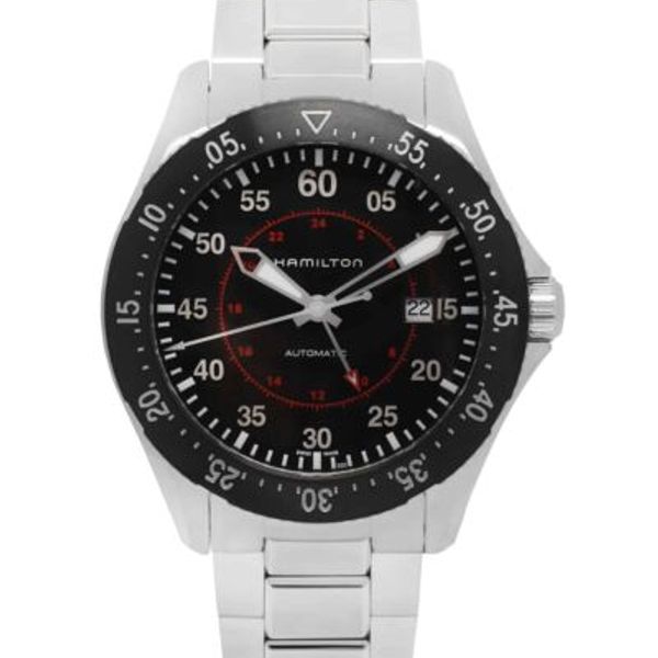 Hamilton Khaki Aviation Pilot GMT Steel Automatic Men's Watch H76755135 ...