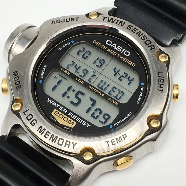 Vintage CASIO Diver Twin sensor log memory DEP-600 | WatchCharts ...