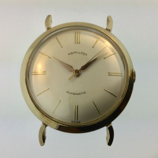 1950s Vtg HAMILTON “KINEMATIC 1” SWISS AUTOMATIC 10k RGP Watch CLEAN ...