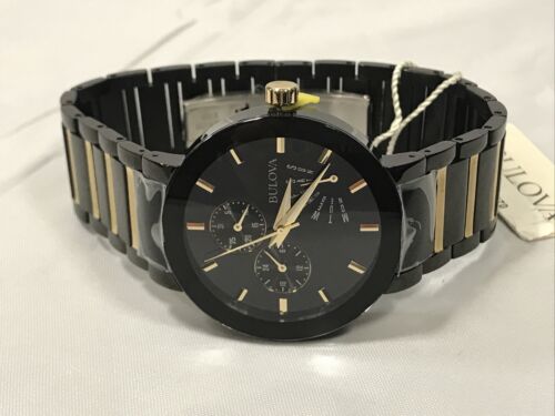 **NEEDS REPAIR** BULOVA FUTURO Two-Tone Stainless Men's Watch - 98C124 ...