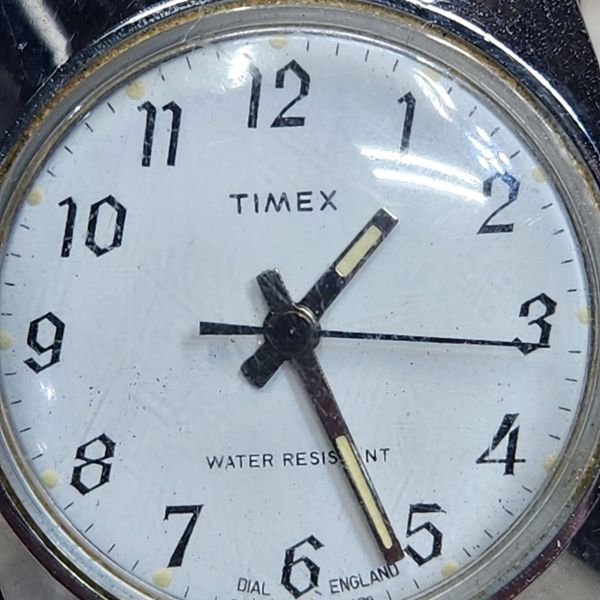 1978 Menâ s Timex Sprite Mechanical White Dial Watch 2337202478 England ...