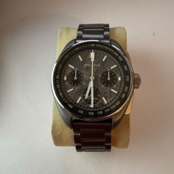 Bulova Lunar Pilot Meteorite Dial Chronograph Limited Edition Watch ...
