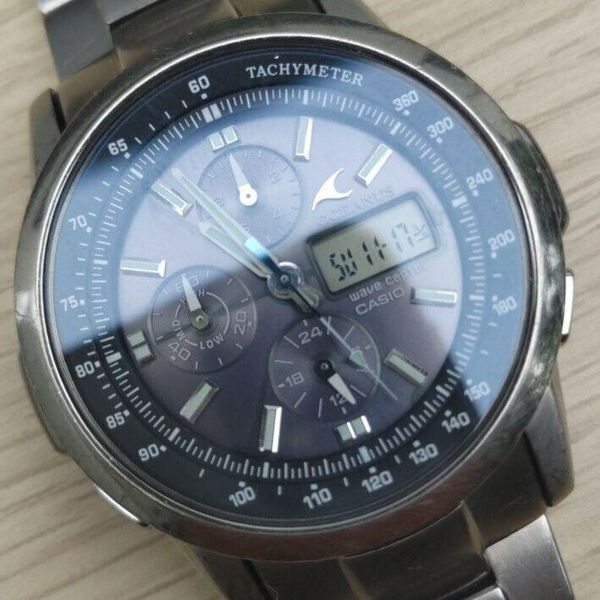 CASIO OCEANUS OCW-500TDJ Wave Ceptor Tough Solar Men's Watch Gray ...