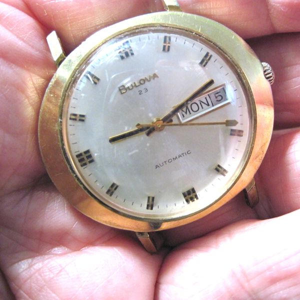 Vintage Bulova N3 10K RGP Bezel 23J Automatic Self-Winding Men's Watch ...