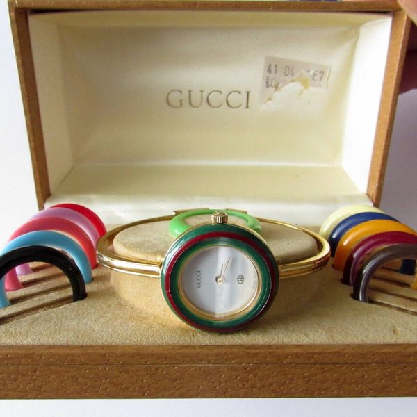 Gucci Change Bezel Women's Wristwatch 1100-L 12 bezels for REPAIR ...