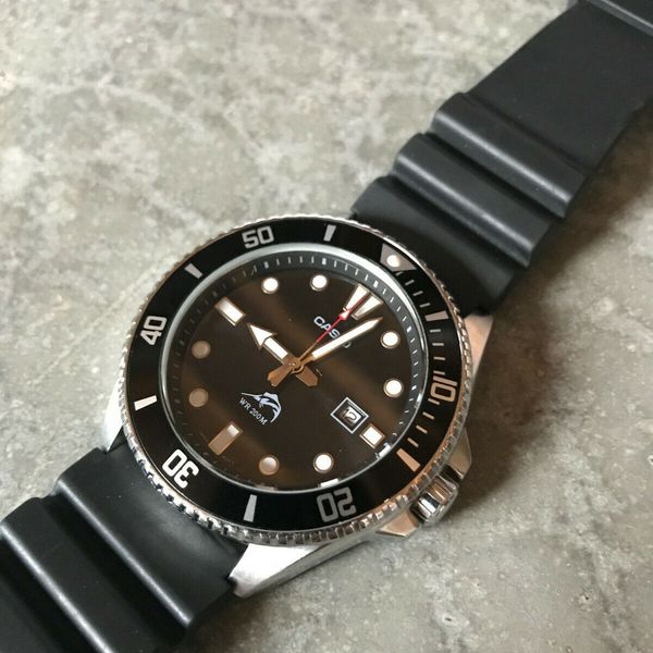 Casio 'Duro' 200M watch (MDV-106) screw-down crown, 120-click bezel ...