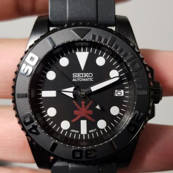 Brand New Seiko NH35 Automatic Stealth Diver With Khanjar Dial (*Custom ...
