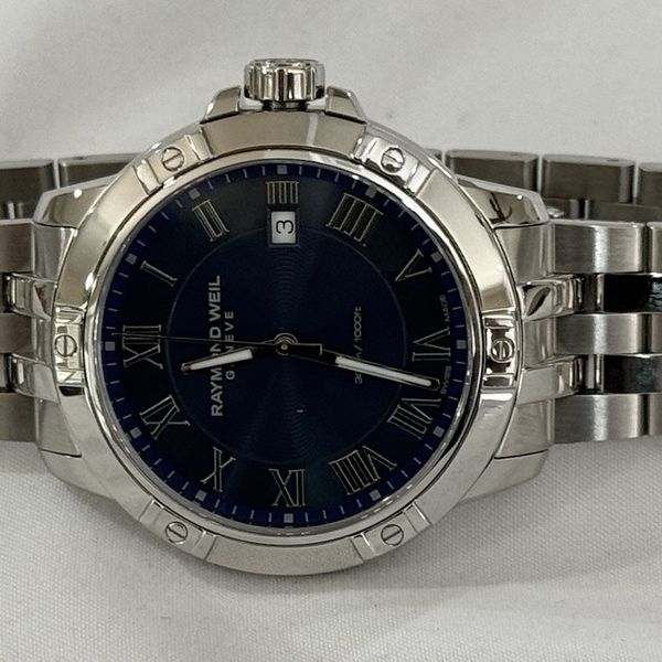 Raymond Weil Tango Blue Dial Stainless Steel Men's Watch 8160-ST-00508 ...