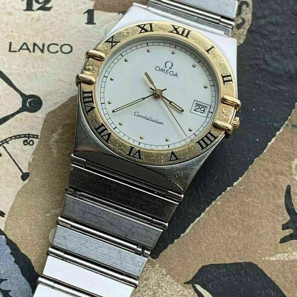Omega Constellation Quartz 396.1070 Cal 1438 18K and SS as-is movement ...