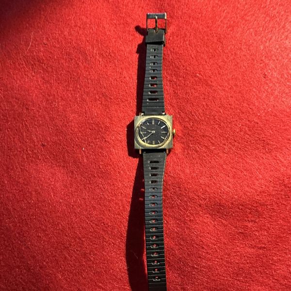 Vintage TIMEX Womenâ s Gold Tone square, Mechanical Watch Runs ...