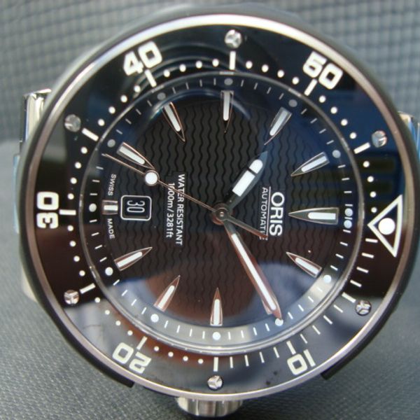 Oris Pro Diver Date 49mm 1000m titanium on bracelet | WatchCharts Marketplace