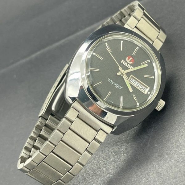 LUXURY RADO VOYAGER WATCH AUTOMAIC SWISS 1970s ORIGINAL VINTAGE DAY ...