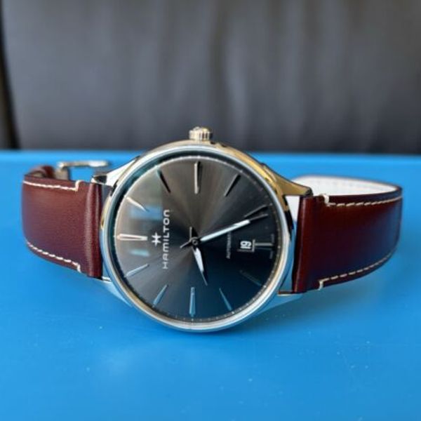 Hamilton Jazzmaster Thinline Automatic Watch - Dark Gray Dial. Hamilton ...