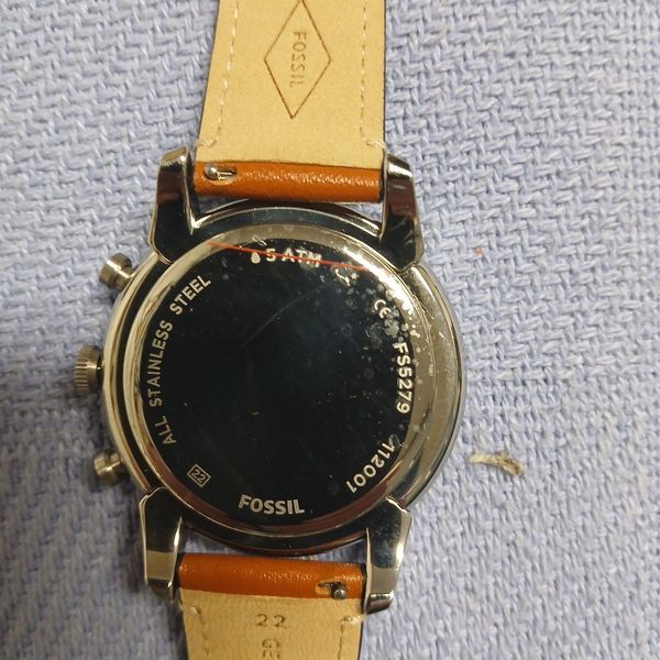 Fossil Townsman Chronograph Men's Brown Leather FS5279 Watch 44mm ...