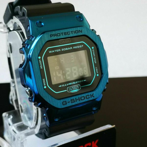 Casio G-Shock DW-5600 BBM-1ER With Choice Of Silver Or Blue Custom ...