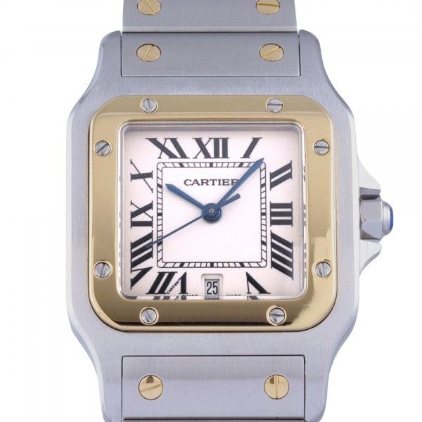 Cartier Cartier Santos Galve LM W20011C4 White Dial Used Watch Men ...