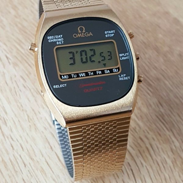 Omega Speedmaster Quartz LCD, REF 186.0005, beautiful condition ...