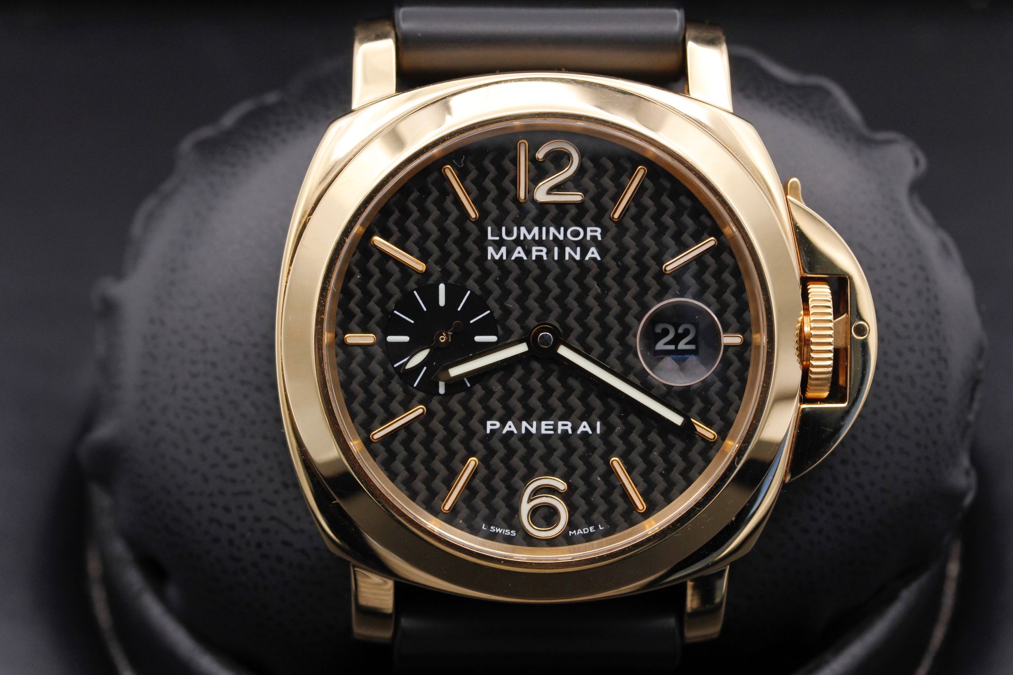FSOT: Panerai Luminor Marina - PAM 140 - Carbon Fiber - White Gold ...