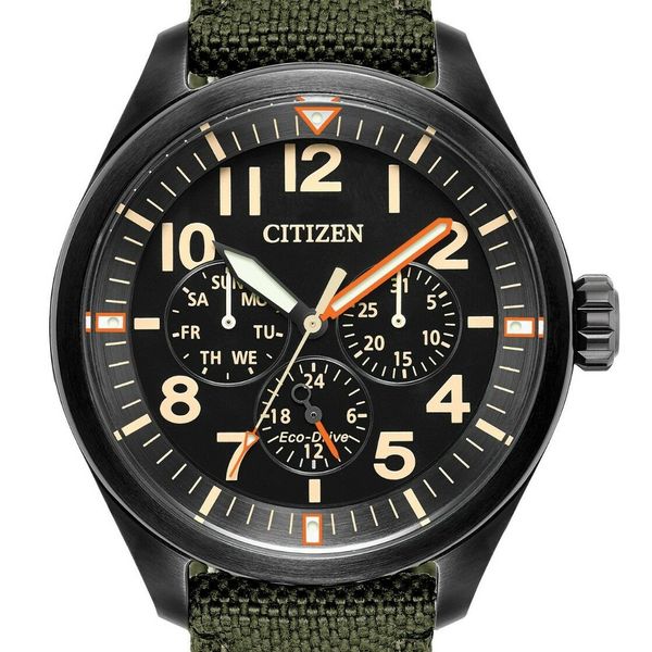 Men's Citizen Eco-Drive Military Nylon Watch BU2055-16E | WatchCharts ...