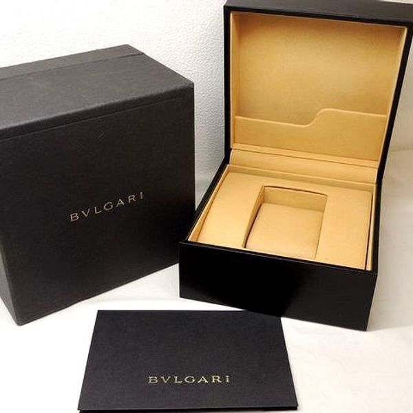 Good Condition Bvlgari Watch Empty Box Black Men's Women's Watch Box ...