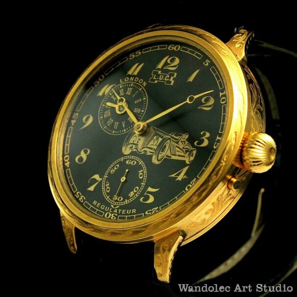 Vintage Men's Wristwatch Regulateur Mens Watch Louis Ulysse Chopard LUC ...