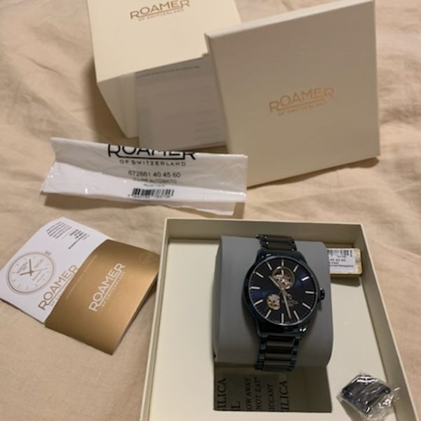 Roamer 672661 40 45 60 C-Line Automatic blue black Steel/Ceramic Men's ...