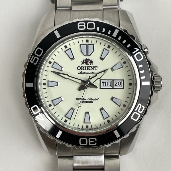 Orient Automatic Stainless Steel 200M Divers Watch With Luminous Dial ...