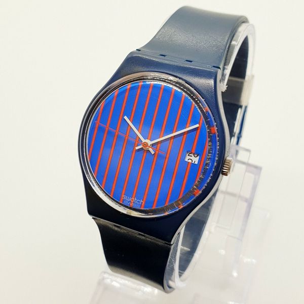 1986 Rare Swiss Made Swatch Watch for Men and Women, Fc barcelona Style ...