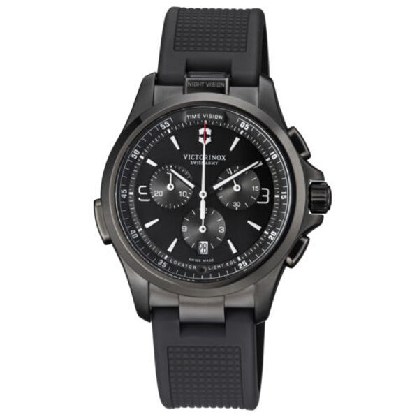 Victorinox Swiss Army Men's 241731 Night Vision Chrono 42mm Black Dial ...