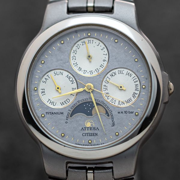 CITIZEN ATTESA Moon Phase Triple Calendar 6300-G30879 | WatchCharts ...