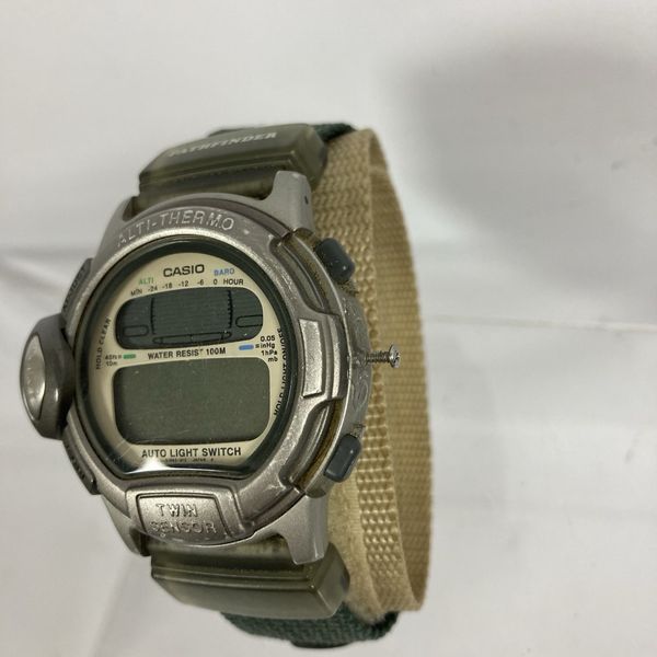 RARE Vintage Casio Pathfinder PAL-20 (1675 Digital Green Nylon Band ...