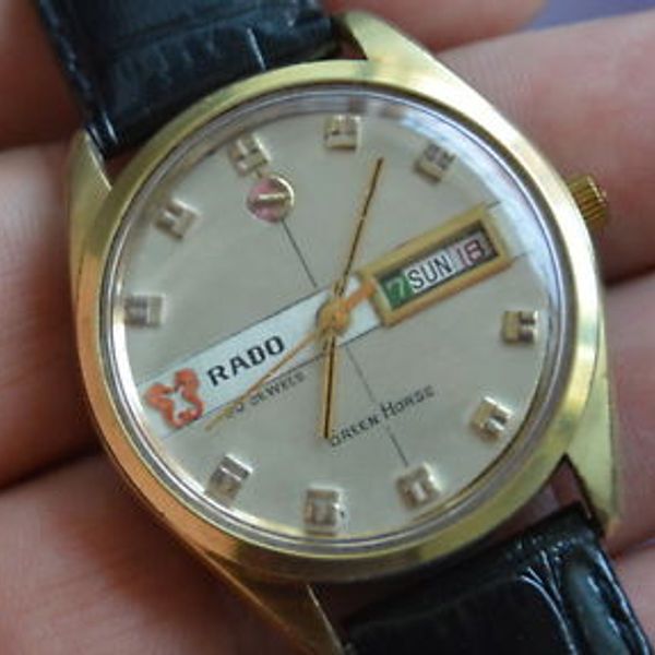 【FREE SHIPPING】 Watch Watch Swiss reloj suizo rado green horse ...