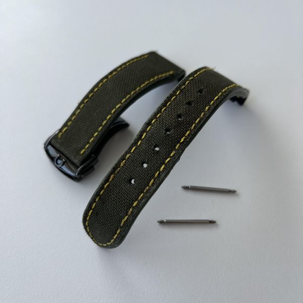 [WTS][US] Liger Canvas Army Green Strap - Patina Stitch + Black ...