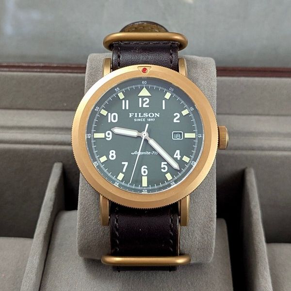 Filson by Shinola The Scout PVD Bronze Mens Quartz Field Watch ...