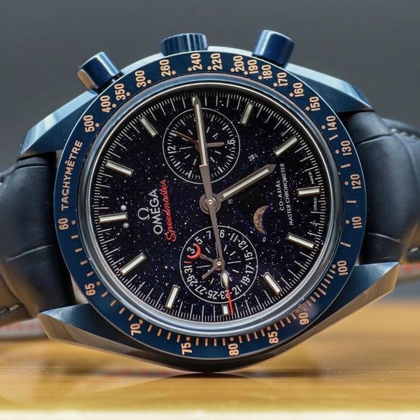FS: Omega Speedmaster Moonphase. Blue Side Of the Moon. Aventurine ...