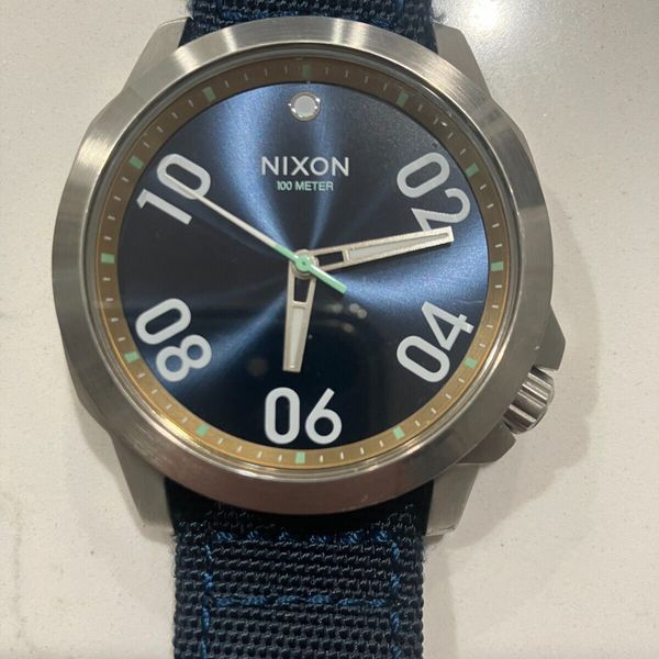 Nixon The Ranger 45mm 100m Watch BLUE "Lead The Way | WatchCharts ...