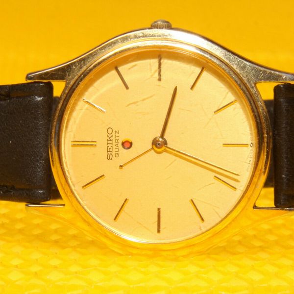 Men's Vintage SEIKO "5C20-6000" Quartz Watch Leather Band MADE IN JAPAN | WatchCharts