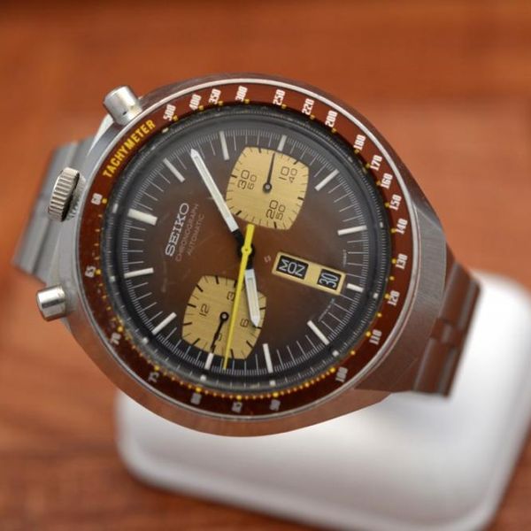 FS: 1970's Vintage Seiko Bull Head Chronograph Watch 6138-0049 Fishbone ...
