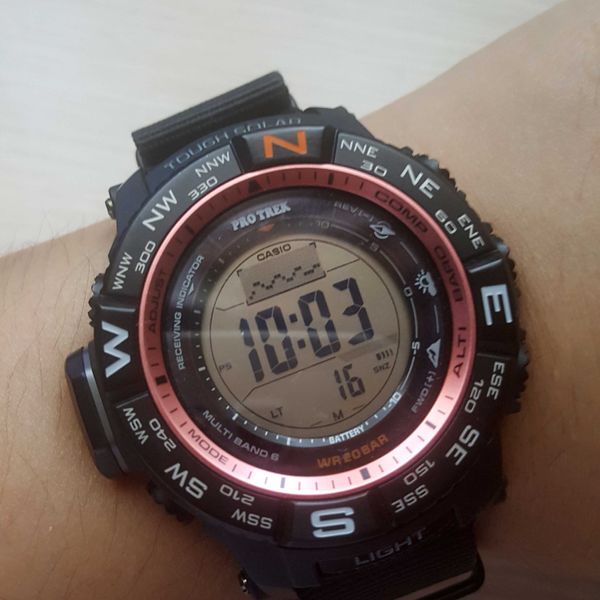 FS: Casio Protrek PRW-3500Y-4 Red and Black, with free NATO Strap. $180 ...
