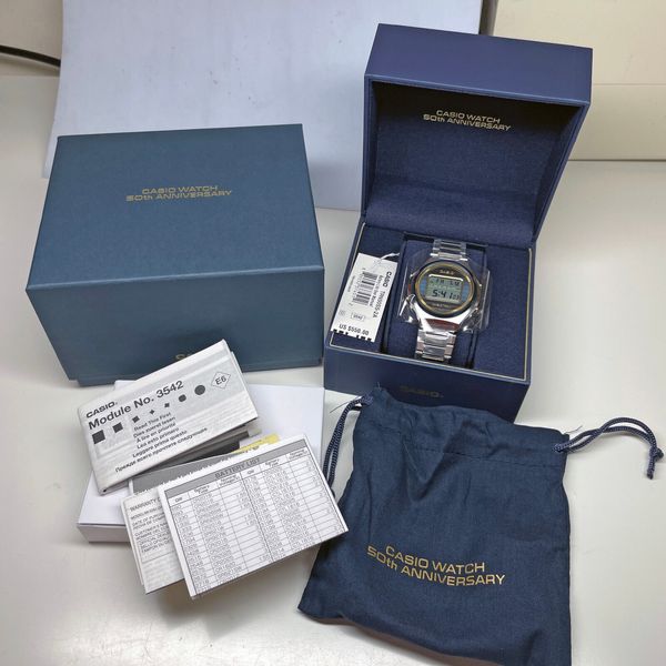 Casio Casiotron 50th Anniversary Bluetooth Solar Watch TRN50SS-2A Blue ...