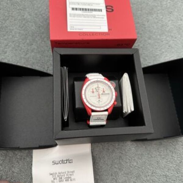 OMEGA X SWATCH Bioceramic MoonSwatch â Mission to Marsâ -Brand New ...