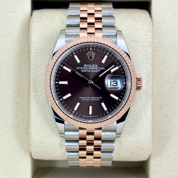 FSOT:NEW 2025 Rolex Datejust 36mm 126231 Two-Tone Jubilee Chocolate ...