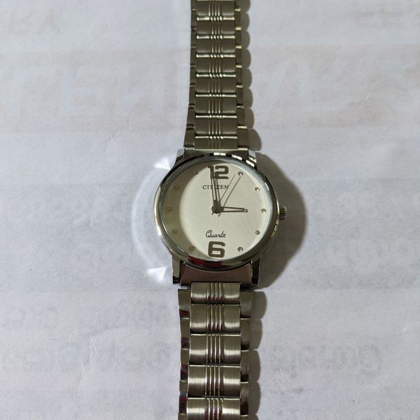 citizen quartz mens watch Silver Color Made in Japan | WatchCharts ...