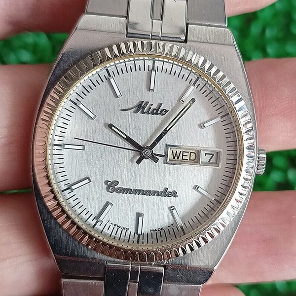 NICE MIDO COMMANDER MODEL 8017-1 AUTOMATIC 25 JEWELS SWISS MADE GENT ...