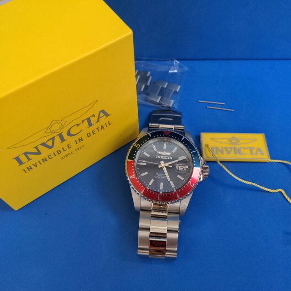 Invicta Pro Diver Automatic Pepsi red/blue Bezel Mechanical In-Box ...