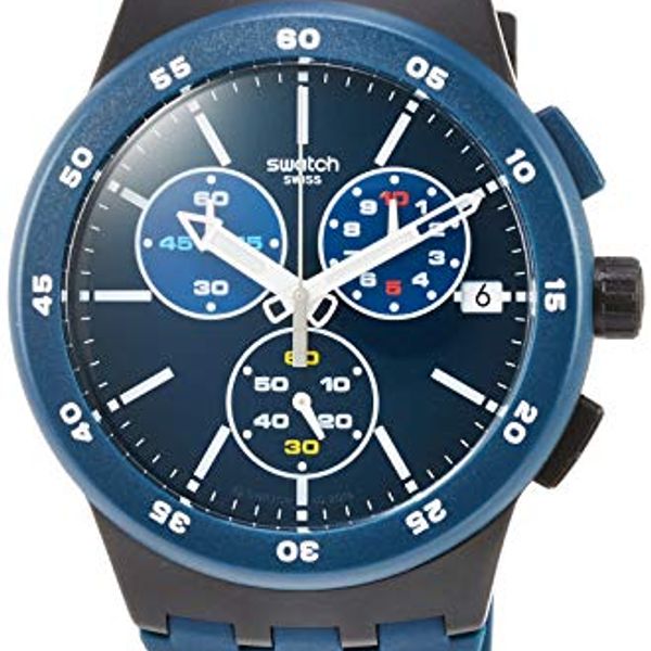 [Swatch] Watch BLUE STEWARD Blue Steward Chrono Plastic Chrono Plastic ...