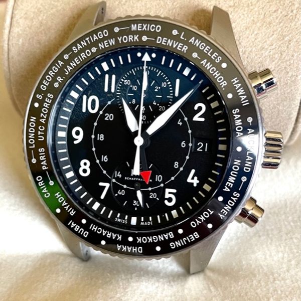 FS: IWC ref 395001 Pilot's Timezoner Chronograph Near Mint+ & 100% ...