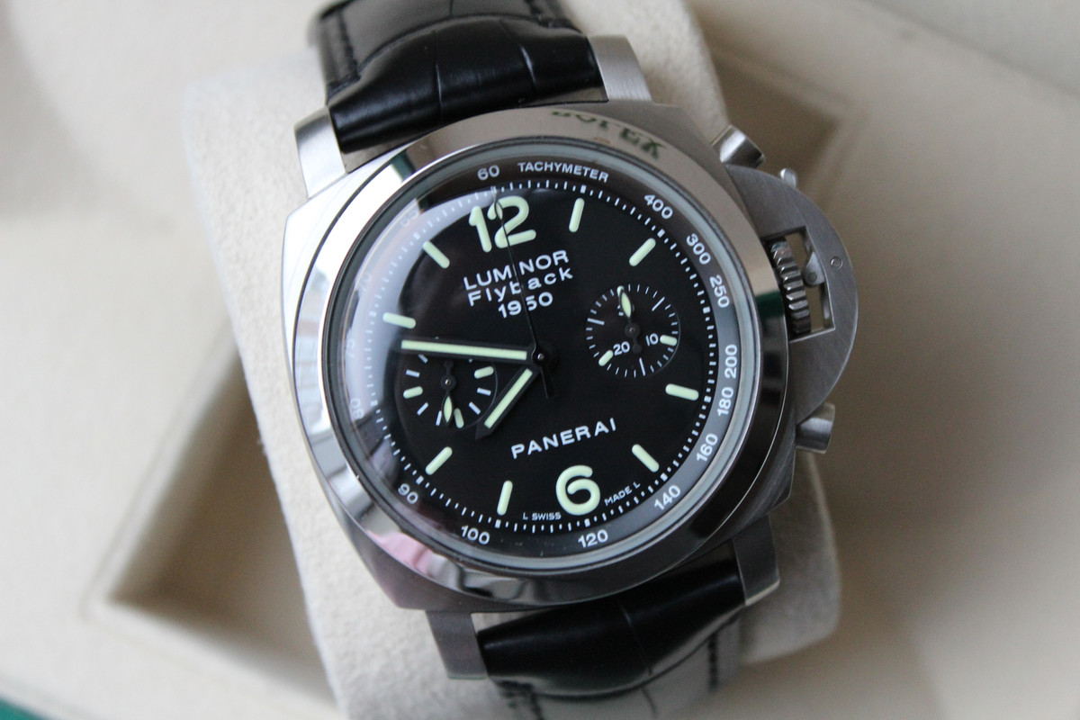 FS: Panerai PAM 212 Luminor Flyback Chronograph PAM00212 Rare! W/BOX ...