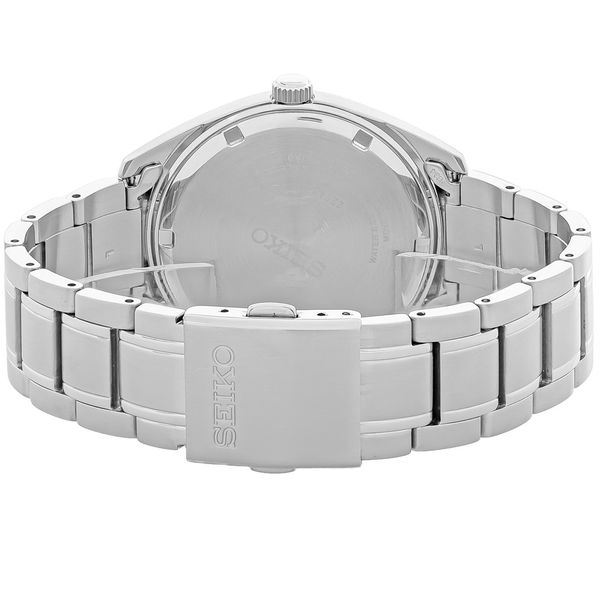 Seiko Essentials Men's Black Dial Stainless Steel Quartz Watch SUR361 ...